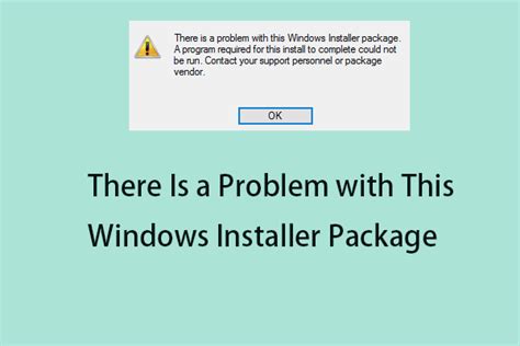Fixed There Is A Problem With This Windows Installer Package