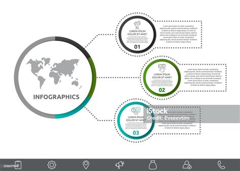 주 원및 3개의 레이블이 있는 벡터 인포그래픽 세 다이어그램 그래프 순서도 타임 라인 워크 플로우 웹에 대한 아이콘원 0명에 대한 스톡 벡터 아트 및 기타 이미지 Istock