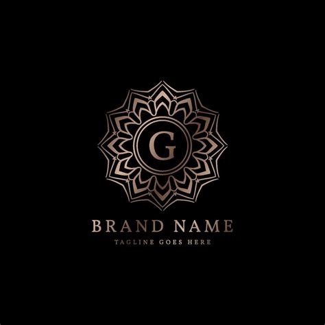 Abstract Round Luxury Letter G Logo Design For Elegant Fashion Brand