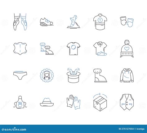 Shopping Area Line Icons Collection Foundation Framework Structure Design Blueprint Cement