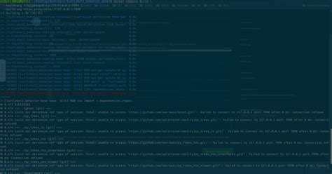 Docker Compose Build Failed When Running To Vcs Import
