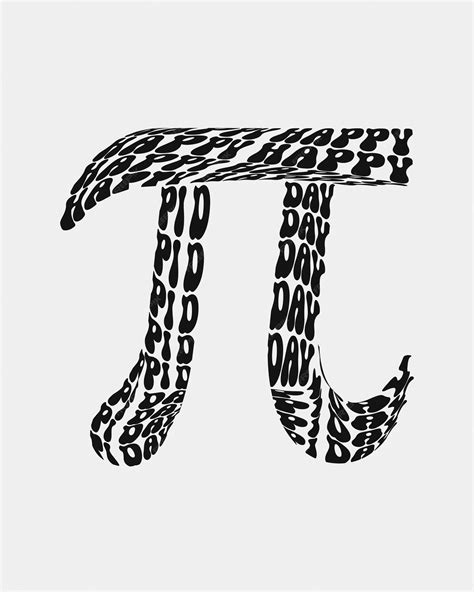 Premium Vector Happy Pi Day Symbolic Typographic Art With White