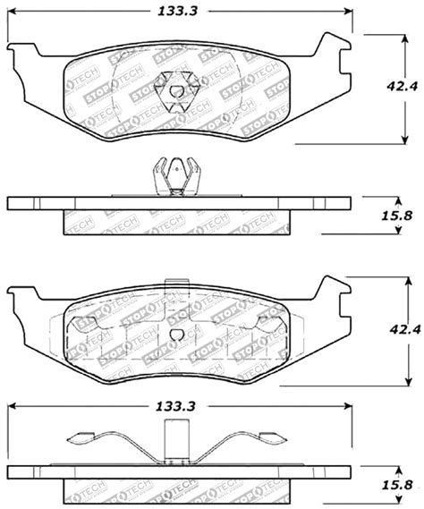 Stoptech 30905120 Stoptech Sport Brake Pads With Shims And Hardware