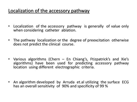 Localization Of Wpw Accessory Pathway By Surface Ecg Pptx Heart And Cardiovascular