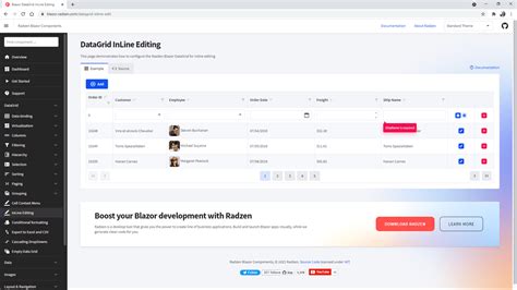 Radzendatagrid Inline Add With Validator Radzenblazor Components