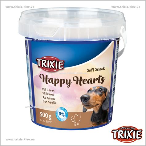 TX-31497 Лакомства для собак TRIXIE - Happy Hearts (ягнёнок / рис 500g ...