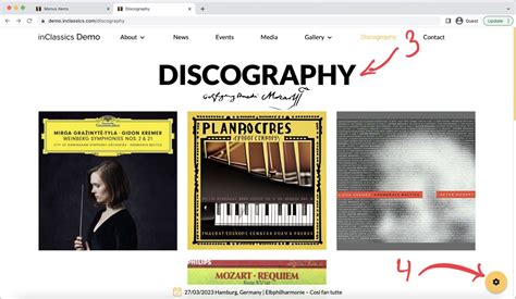 Musician Website Tutorial Manage Your Discography Page