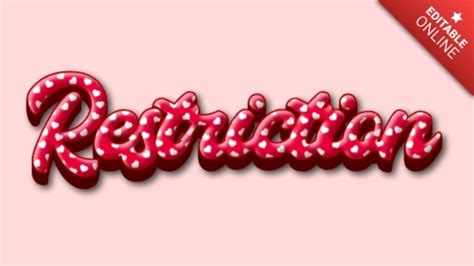 Restriction Beating Heart 3d Text Effect Generator