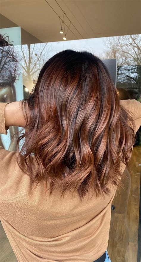 35 Copper Hair Colour Ideas And Hairstyles Textured Copper Lob