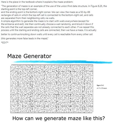 solved referring to the maze problem at the end of the chapter describe in words or pseudocode