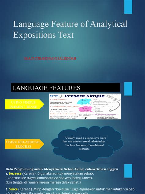 Language Feature Of Analytical Expositions Text Pdf Formaldehyde