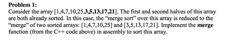 Solved Project 1 Merge Sort Objective In This Project You