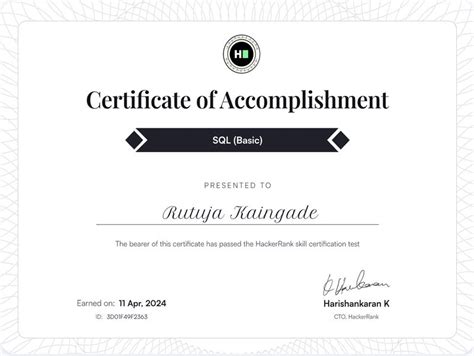 Sql Dataanalytics Sqlcertification Techskills Continuouslearning Hackerrank Datadriven