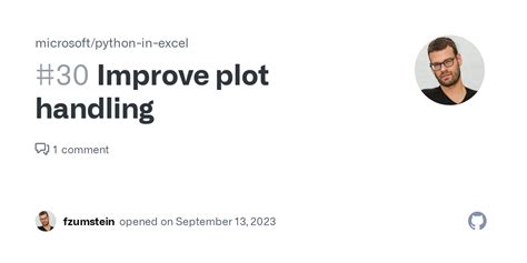 Improve Plot Handling Issue 30 Microsoft Python In Excel GitHub