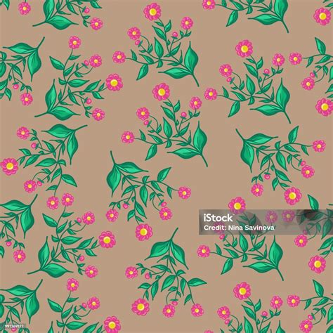 아름 다운 손으로 그린 정원 꽃 고전적인 디자인 배경 완벽 한 패턴 벡터 고풍스런에 대한 스톡 벡터 아트 및 기타 이미지 고풍스런 그리기 기하 도형 Istock