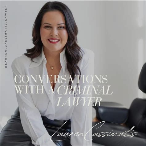Conversations With A Criminal Lawyer Lauren Cassimatis Lawyer • Instagram Photos And Videos