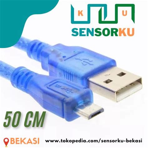 Jual Kabel Data Micro Usb Arduino Micro Usb Esp32 Esp8266 50cm 50 Cm Kota Bekasi Sensorku