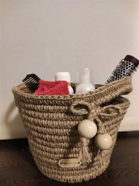 Вязаная корзина крючком схемы с описанием для новичков как связать из трикотажной пряжи