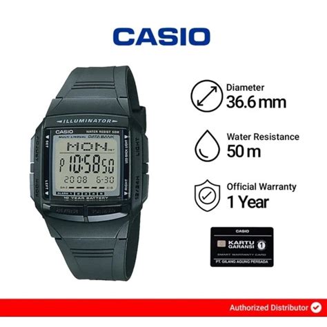 Jual Jam Tangan Pria Casio Db 36 1a Digital Dial Black Resin Band Original Shopee Indonesia