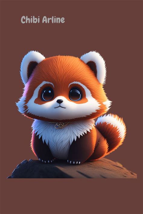 Adorable Red Panda Chibi Art T Shirt