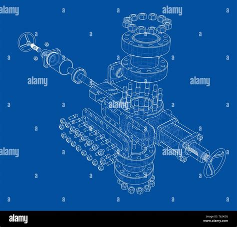Blowout Preventer Vector Rendering Of 3d Stock Vector Image And Art Alamy