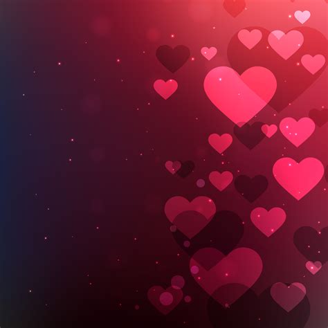 Hearts Background For Valentines Day Vector Design Illustration