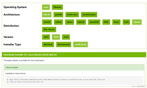 Ubuntu安装和卸载CUDA和CUDNN CSDN博客