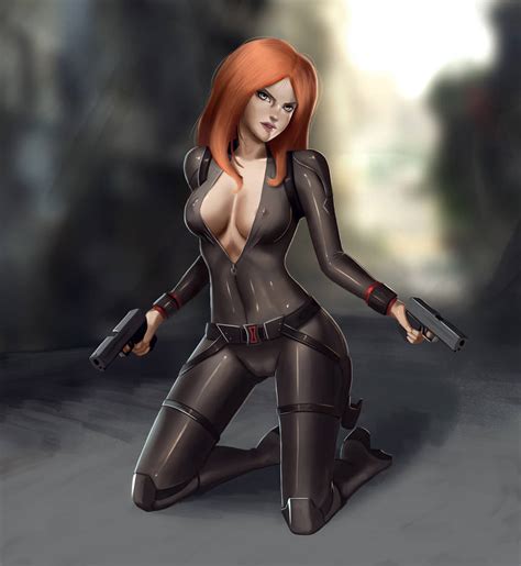 Black Widow Endgame Suit Sexy Ecchi Hentai By Aurora Zone On