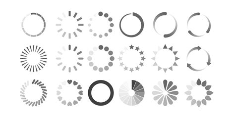 Loading Icon Pack Buffer Loader Or Preloader Download Or Upload Collection Of Simple Web Or