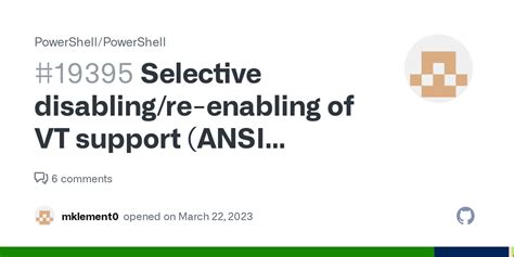 Selective Disablingre Enabling Of Vt Support Ansi Escape Sequences Is Broken · Issue 19395