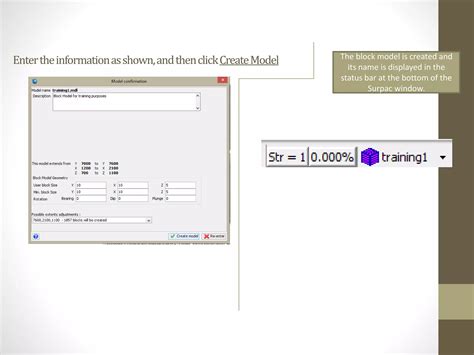 Block Modeling Using Surpac Pptx Databases Computer Software And