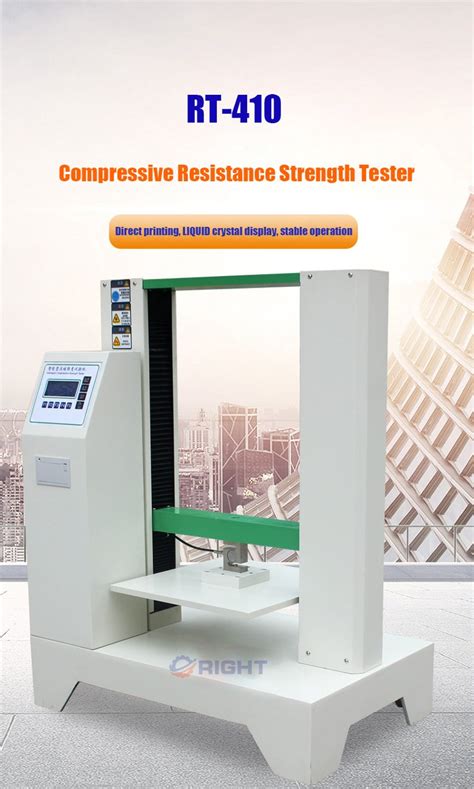 Rt 410 Paper Tube Compression Resistance Tester Dongguan Right