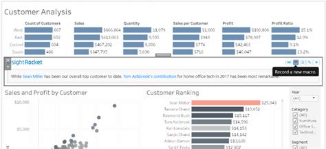 Insight Rocket Story Recorder Dashboard Extension For Tableau
