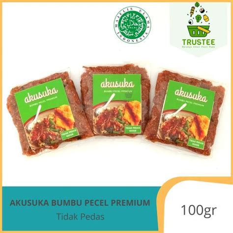 Jual Bumbu Sambel Pecel Premium Akusuka 100 Gr Sambal Pecel Siap Saji Tidak Pedas Di Seller