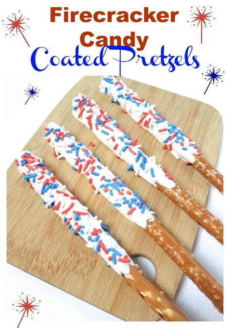 Firecracker Candy Coated Pretzels Homemade Strawberry Sauce Strawberry Desserts Cheesecake