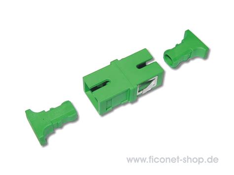SC APC Simplex Adaptor SM Plastic Housing No Flange FICONET Systems