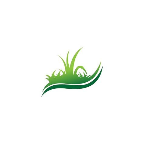 Premium Vector Natural Grass Icon Logo Design Vector Template