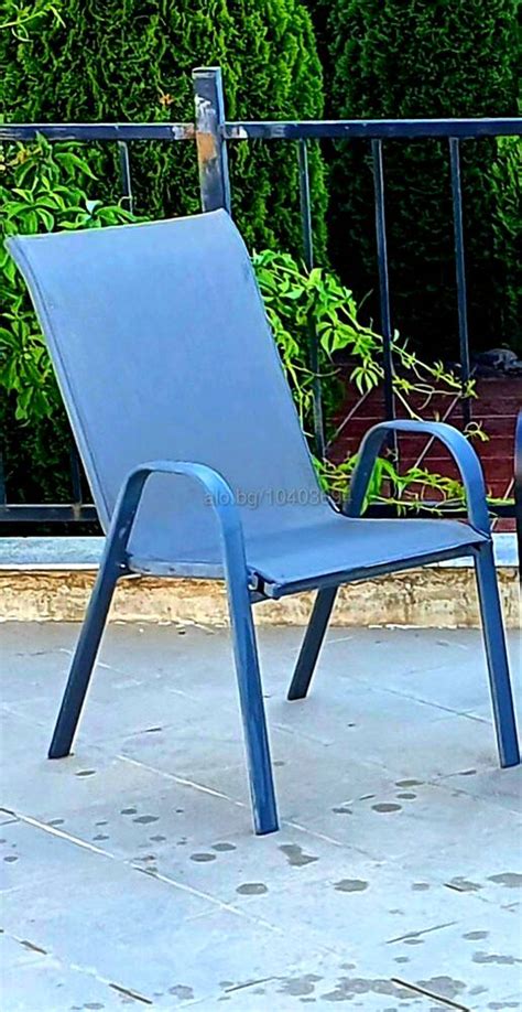 Продавам метални столове за двор Мебели за градината Свети Влас Продавам здрави метал