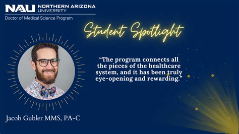 Nau Dmsc Program Student Spotlight Jacob Gubler Mms Pa C