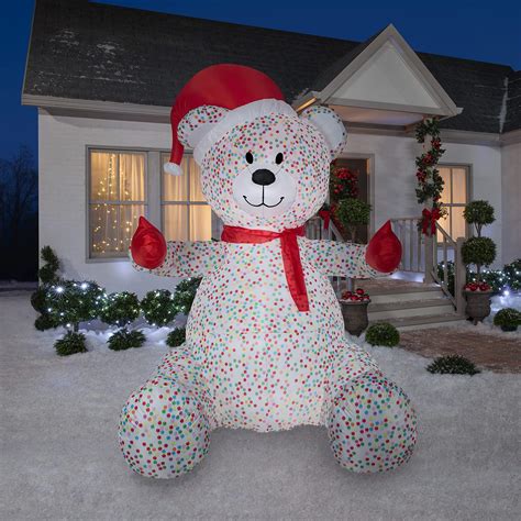 Gemmy 20 Airblown Inflatable Giant Snowman Wtop Hat