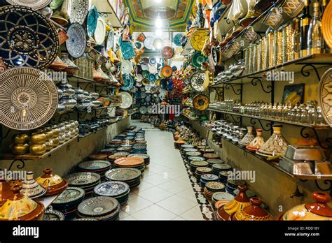 Moroccan Ceramics Bowls Plates Dishes On The Market In The Medina