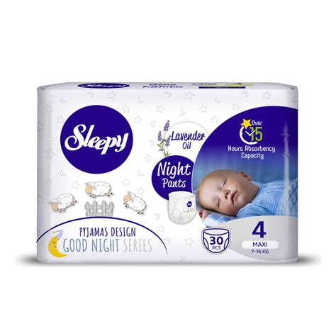 Scutece Chilotel Pentru Bebeluși Sleepy Natural Night Mărime 4 Maxi Smartino