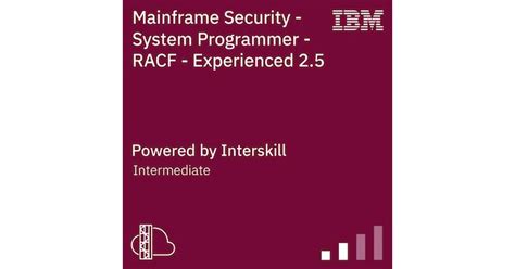 Interskill Mainframe Security System Programmer Racf Experienced Sridharan Rk