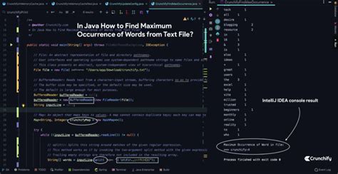 In Java How To Find Maximum Occurrence Of Words From Text File • Crunchify