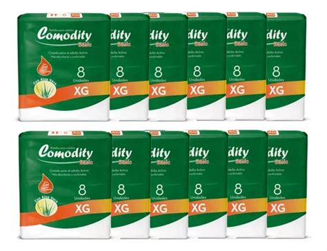 Pañal De Adulto Comodity Basic Talla Xg Pack 96 Unidades Cuotas Sin