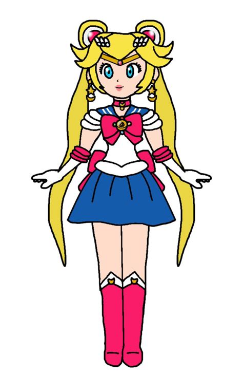 Peach Sailor Moon By Katlime On Deviantart Sailor Moon Super Princess Peach Sailor