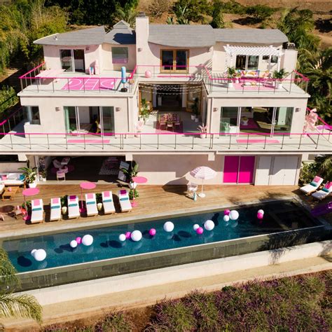 Barbie And Ken Unveil Bright Pink Lifesize Dollhouse In Malibu