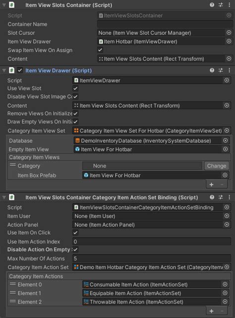 Item View Slots Container Opsive