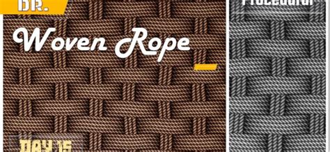Woven Rope Procedural Shader Blendernation