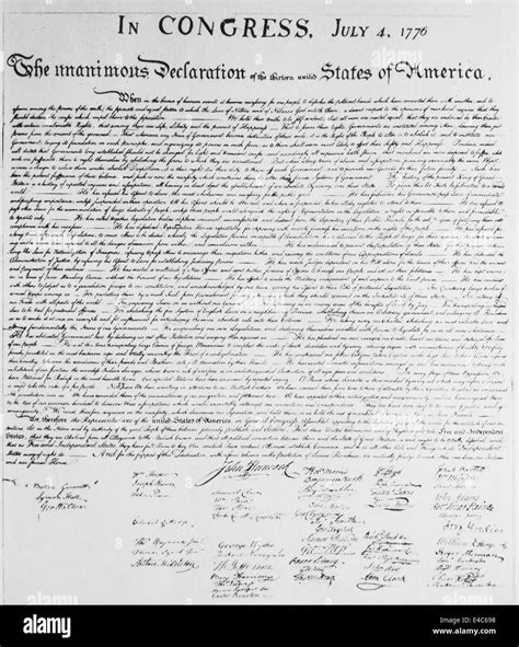 Original Declaration Of Independence High Resolution